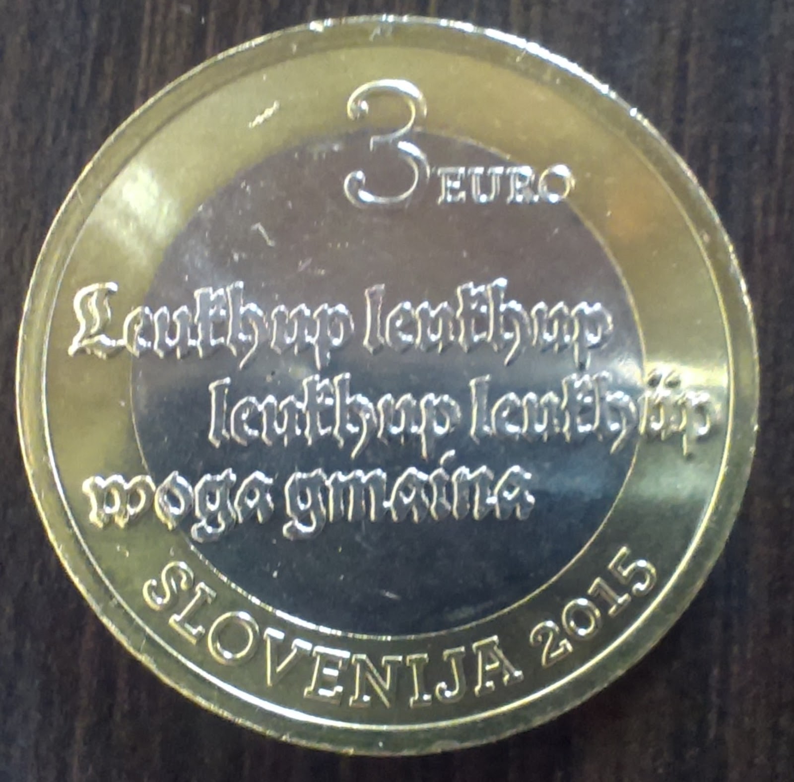 World commemorative coins: Slovenia 3 Euro Stara prauda 2015