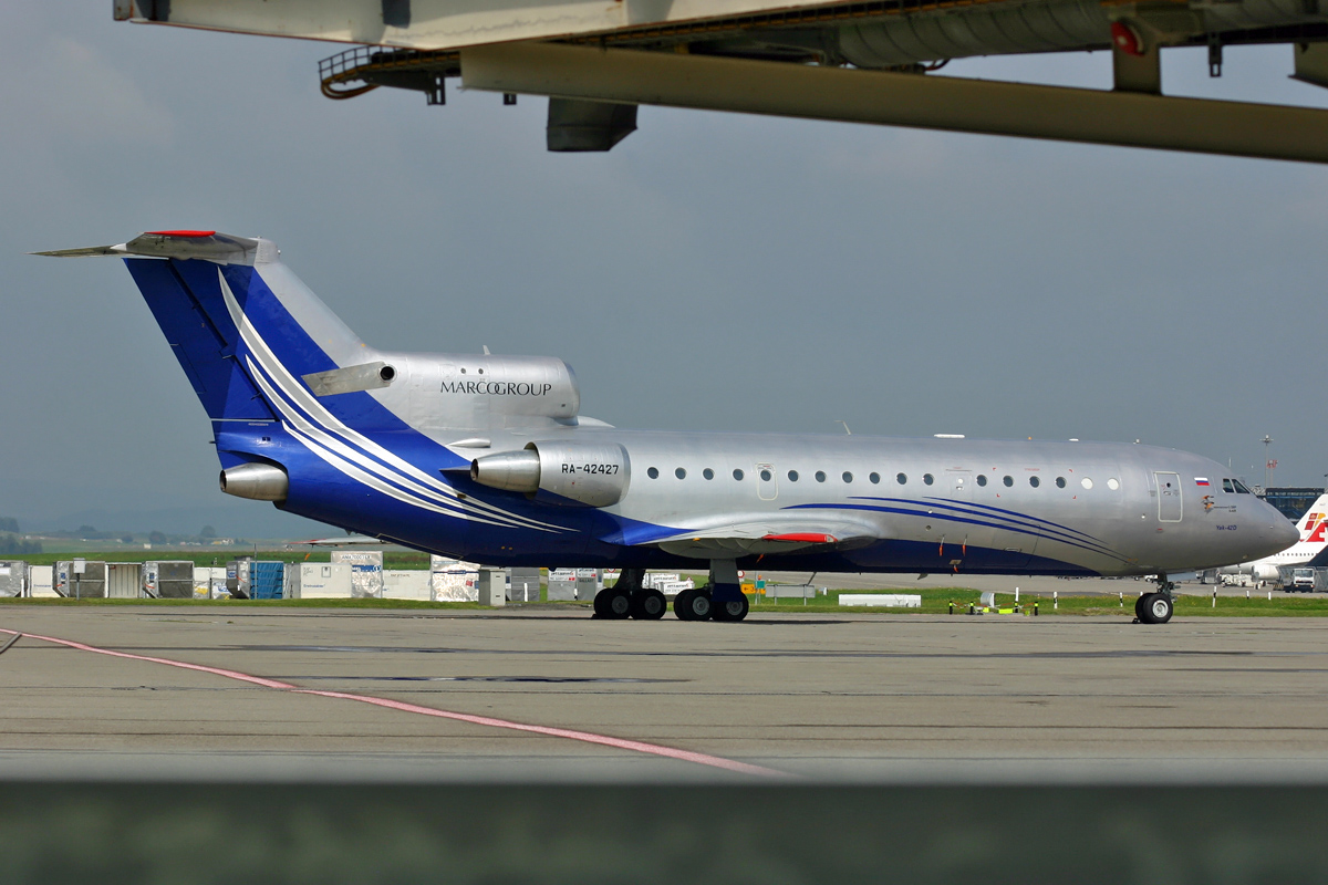 Eastwings: Jak-42D * S-Air * Marcogroup title * new c/s * RA-42427