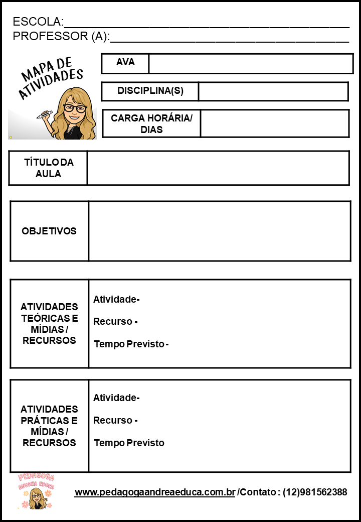 ENSINO REMOTO - COMO ORGANIZAR AS ATIVIDADES - MAPA DE ATIVIDADES ...