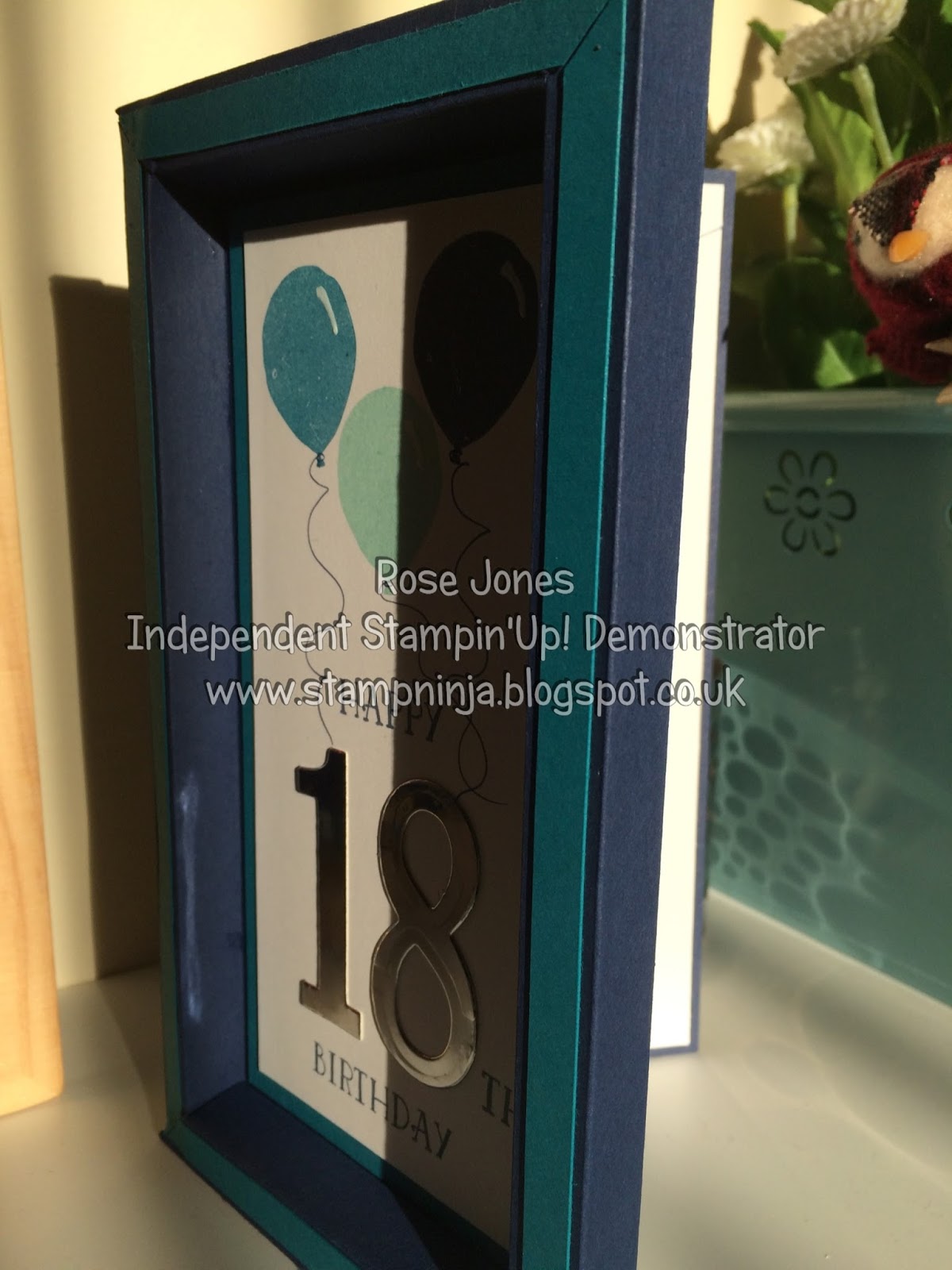 Stamp Ninja: Shadow Box Frame Card