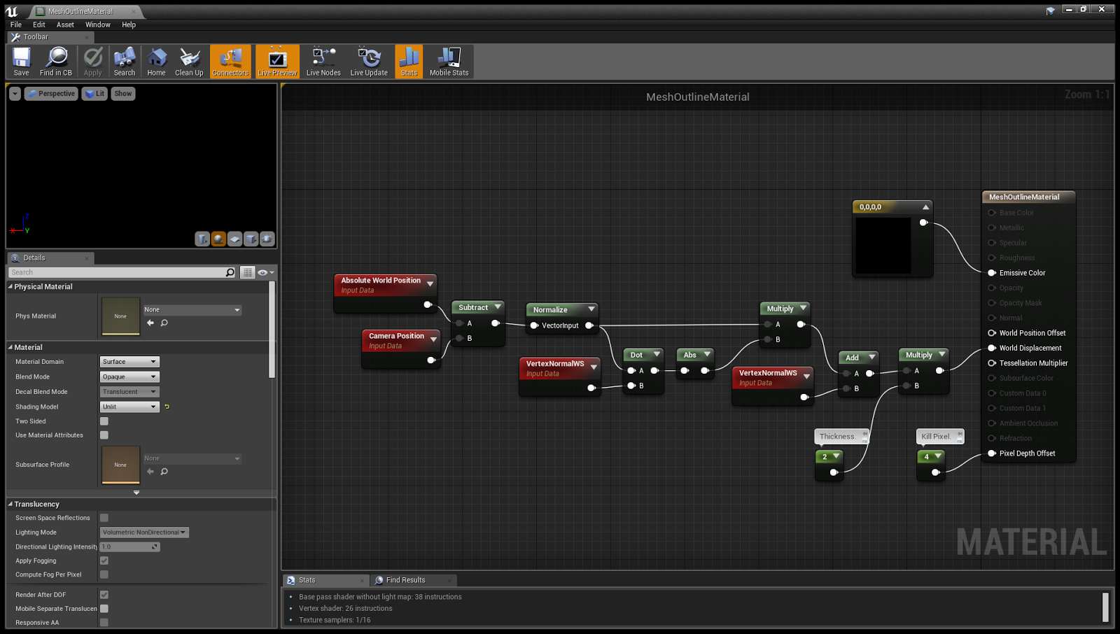 How to draw outline without stencil buffer