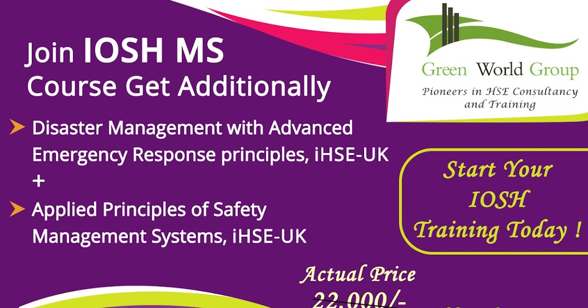 IOSH Safety Course in Patna | IOSH Course Training in Patna - Nebosh ...