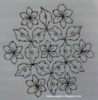 Flower muggu - MANA MUGGULU