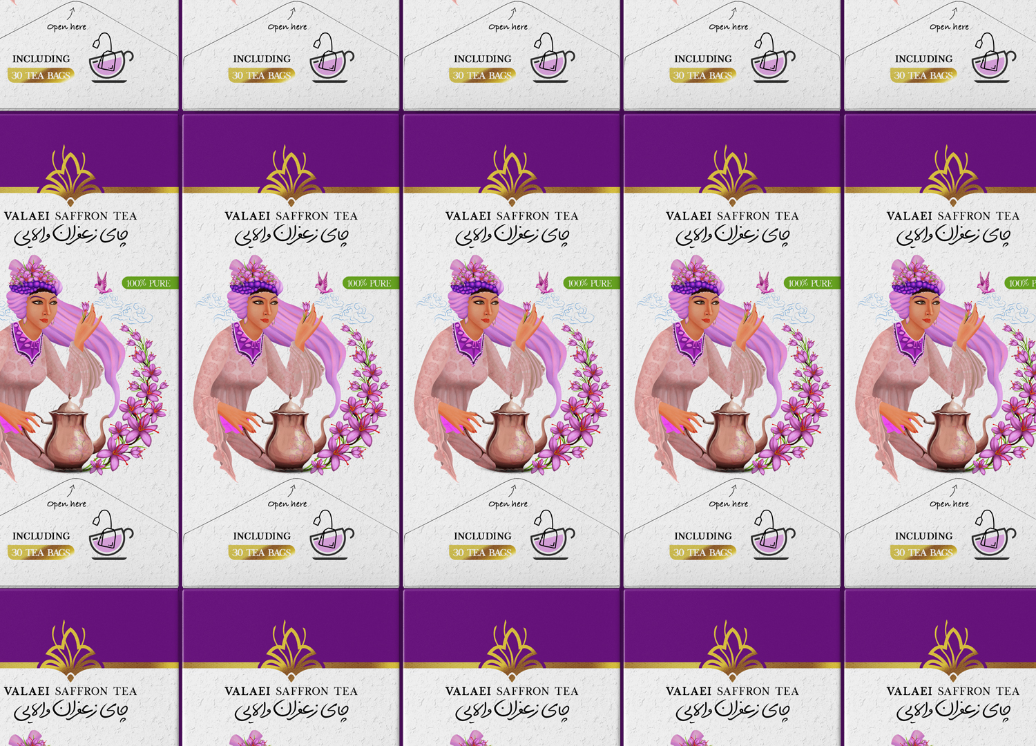 Valaei Saffron Tea – Packaging Of The World