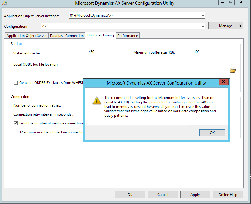 Francisco Silva Jr. - Microsoft Dynamics: Maximum buffer Size (KB ...