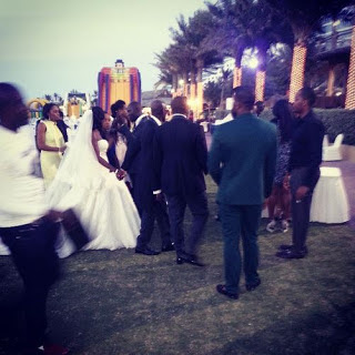 2face Idibia & Annie' White Wedding Reception Venue In Dubai (Photos ...