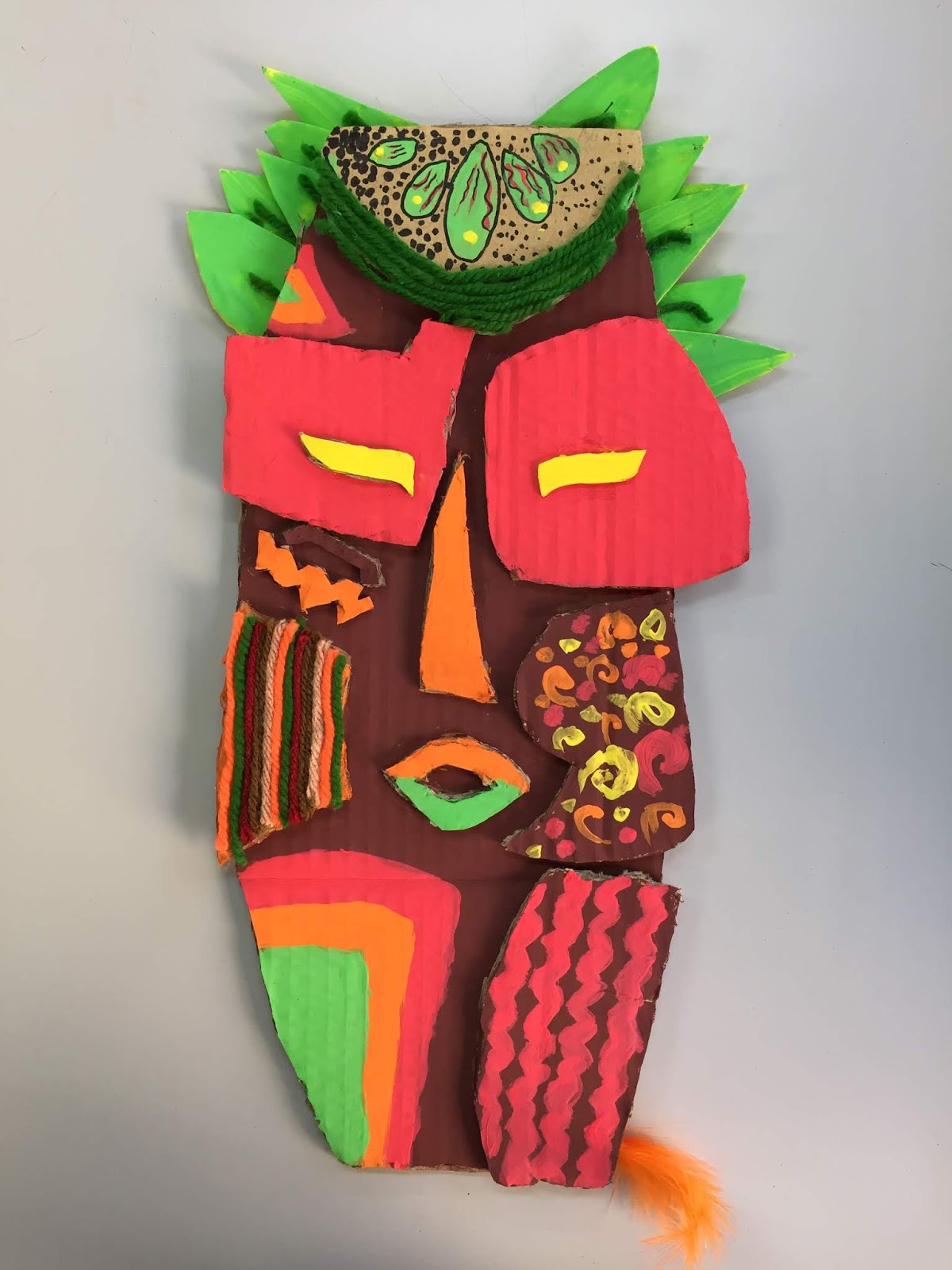 TREBALLS ARTÍSTICS: CUBIST AFRICAN MASK