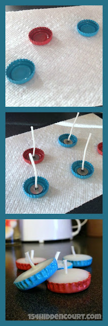 154 Hidden Court: DIY bottle cap candles - Easy Stocking Stuffer
