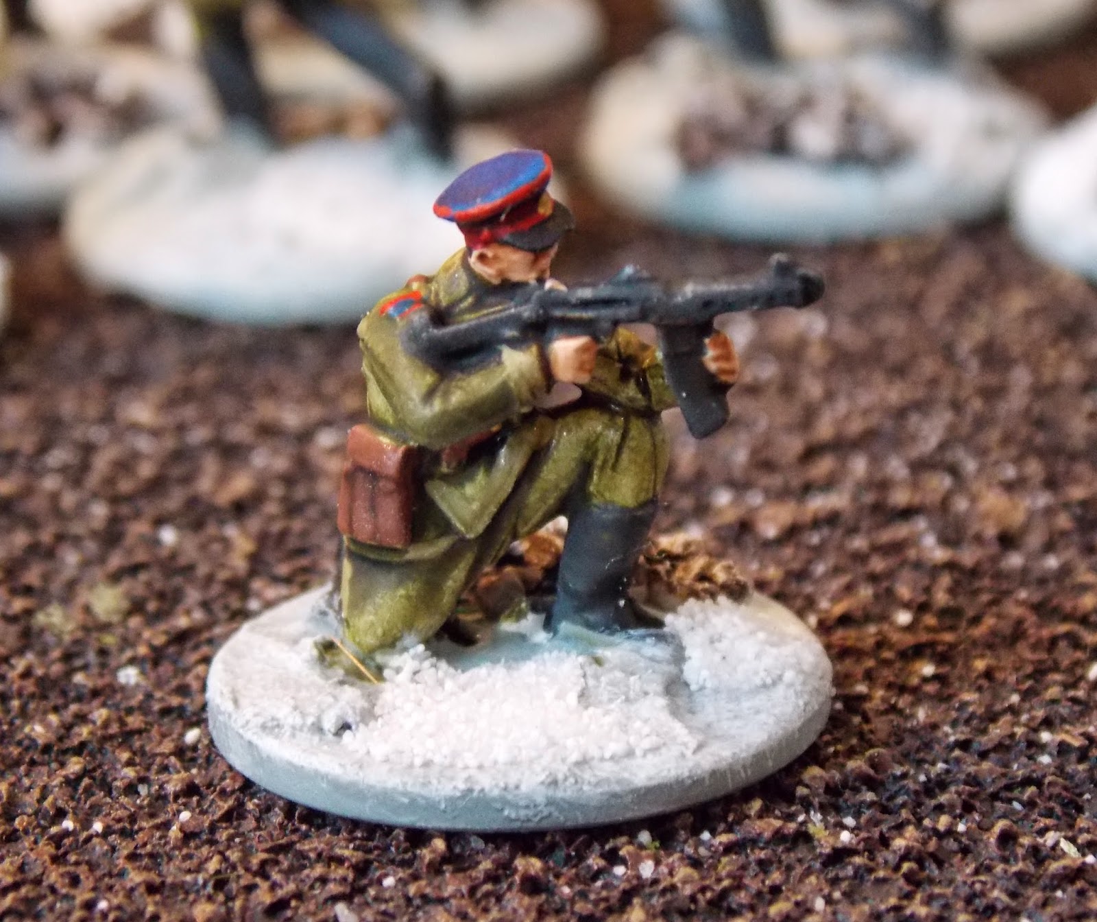 wargaming in 28 mm and sometimes smaller: Winter War Soviets: NKVD Squad