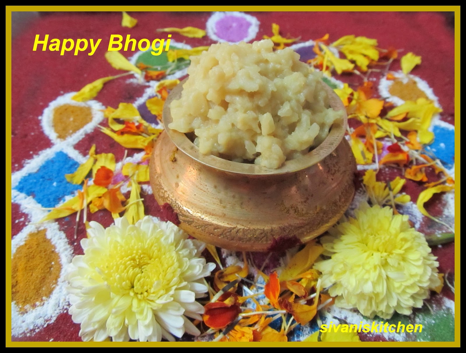 Sivani's Kitchen: Bhogi Panduga Subhakankshalu