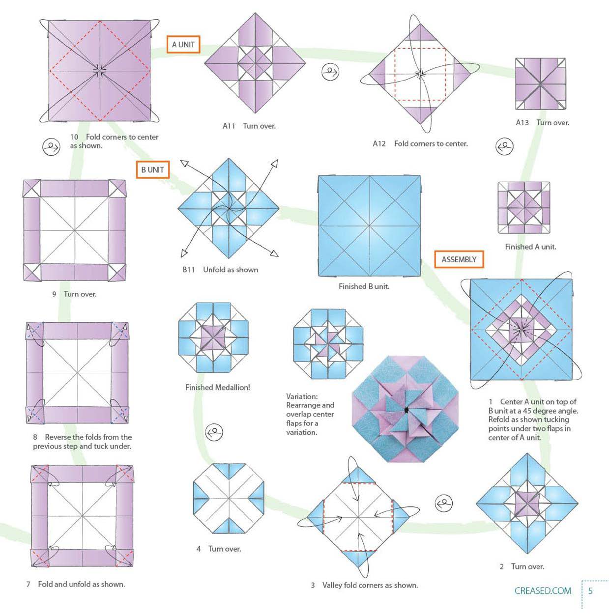 Origami Creased Magazine 12 - Ruby Book Origami