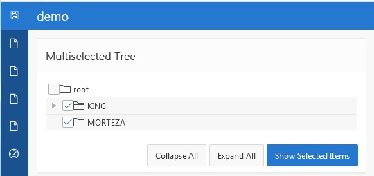 Oracle APEX : Enable Multiselected feature of Oracle APEX Tree