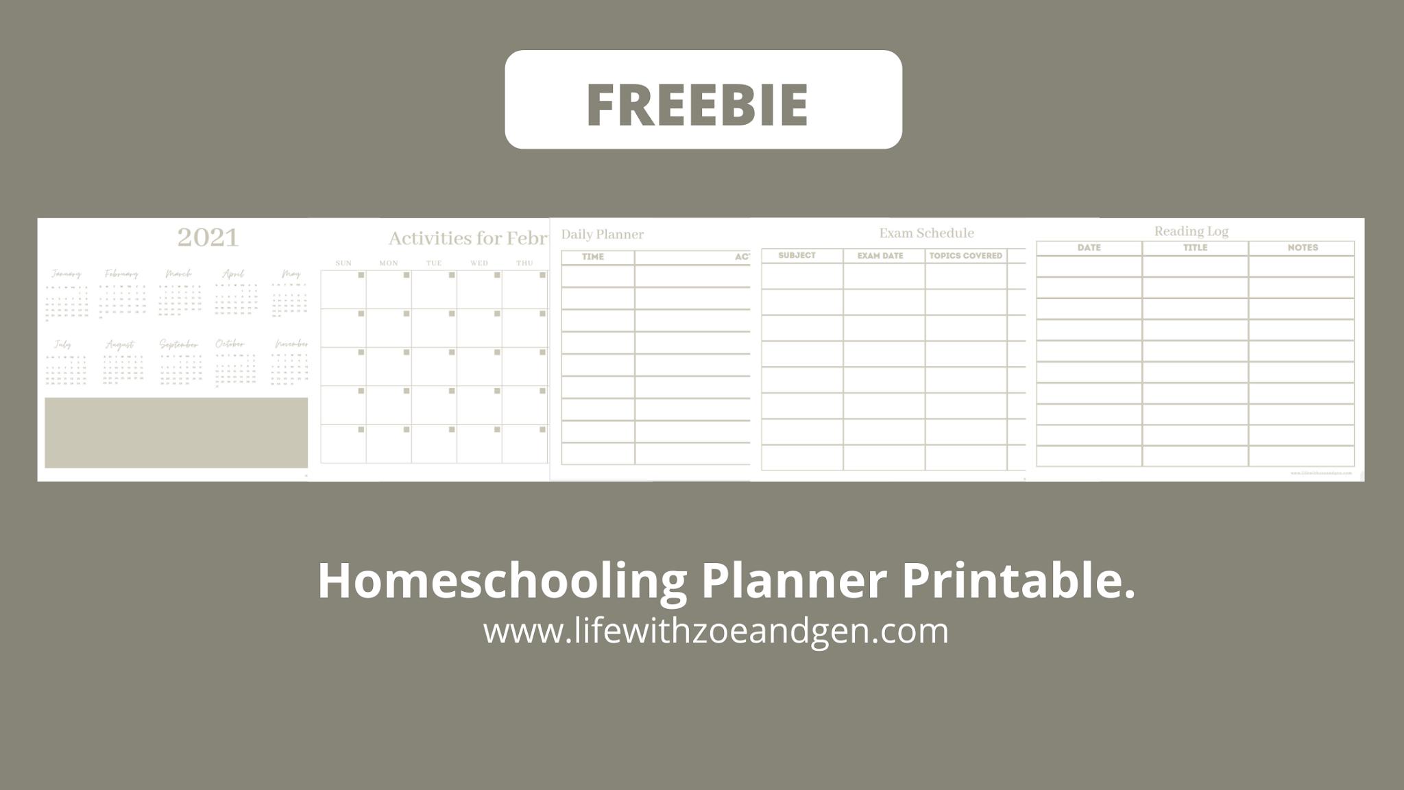 Download your free undated homeschooling planner printable. l Life with ...