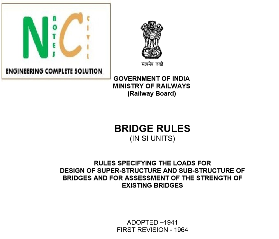 Irc Bridge Code Railway Board