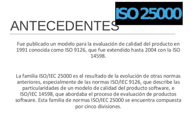 MODELO ISO 9126 Y 25000 ~ ESTÁNDARES Y MODELOS DE CALIDAD SOFTWARE