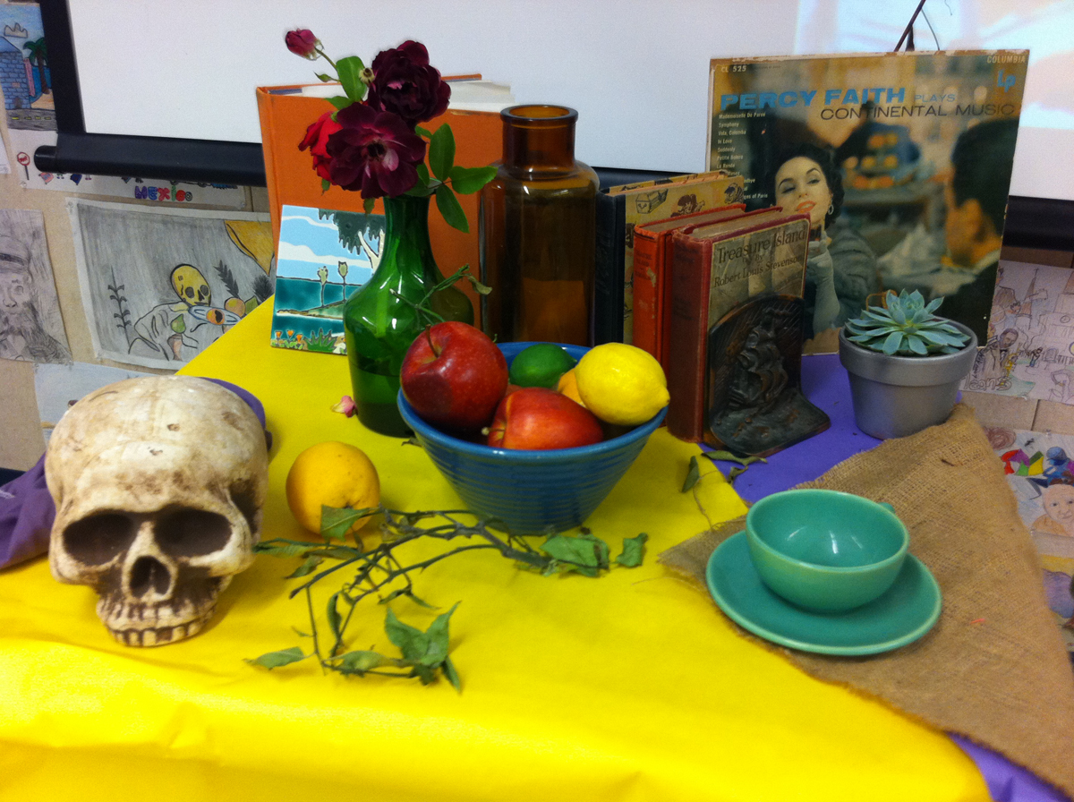 Portola Middle School Art Program - Orange, California: Still Life Project