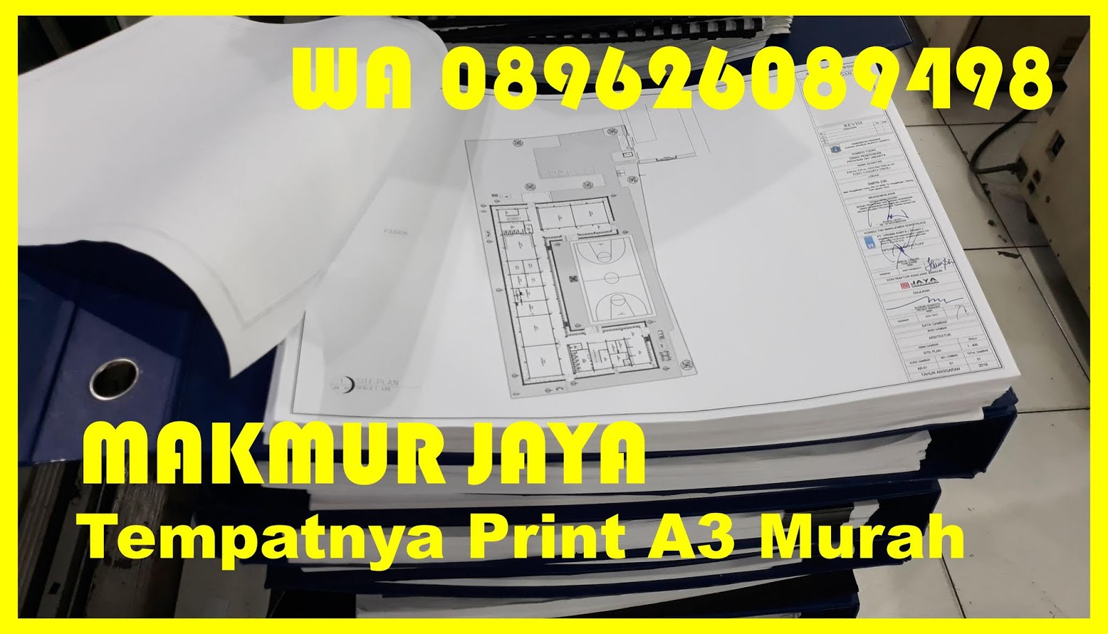 Tempat Print A3 Warna Cetak A3 Warna Murah Print Autocad di Jakarta ...