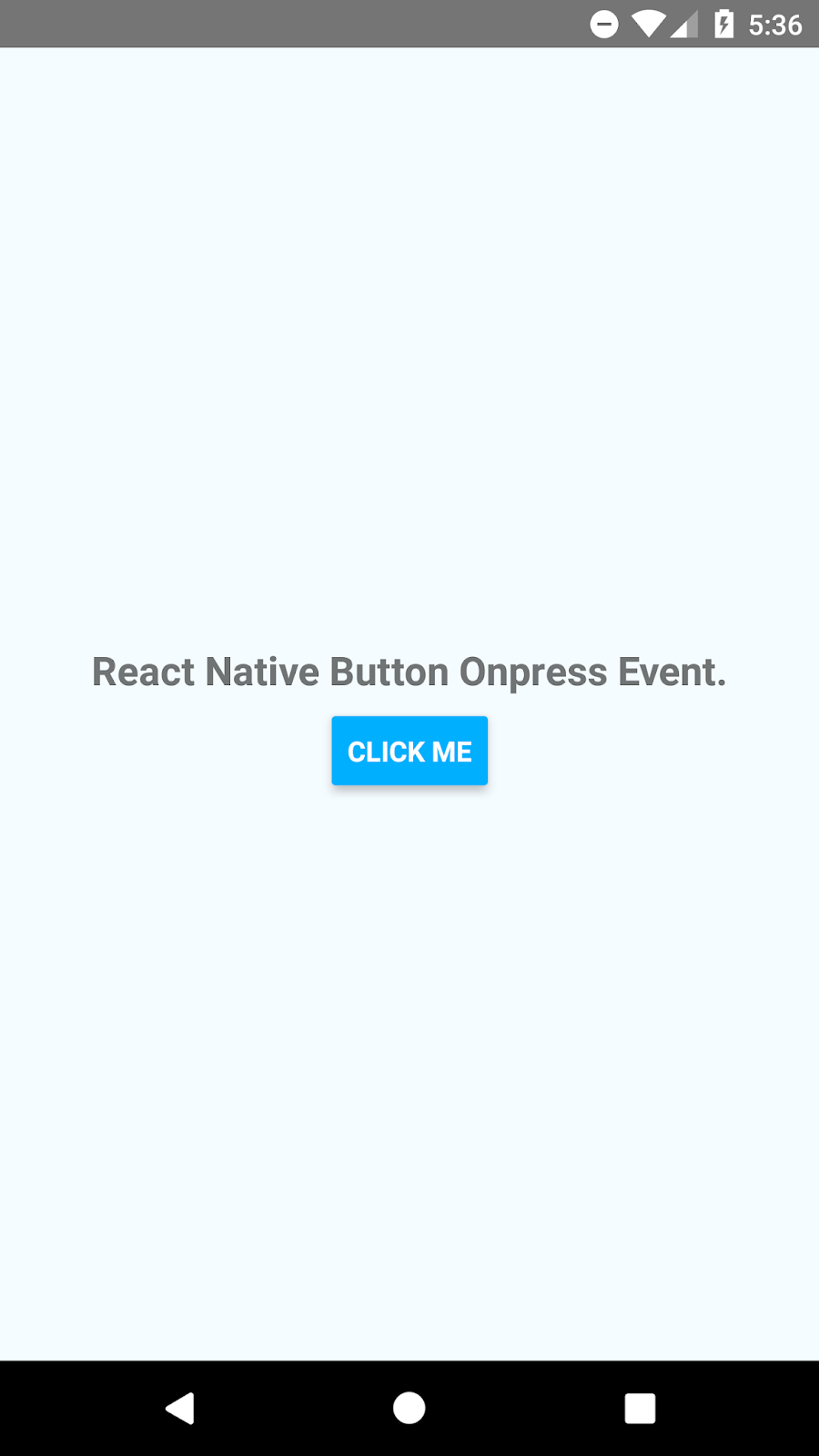 Set Button Onpress Event In React Native Skptricks