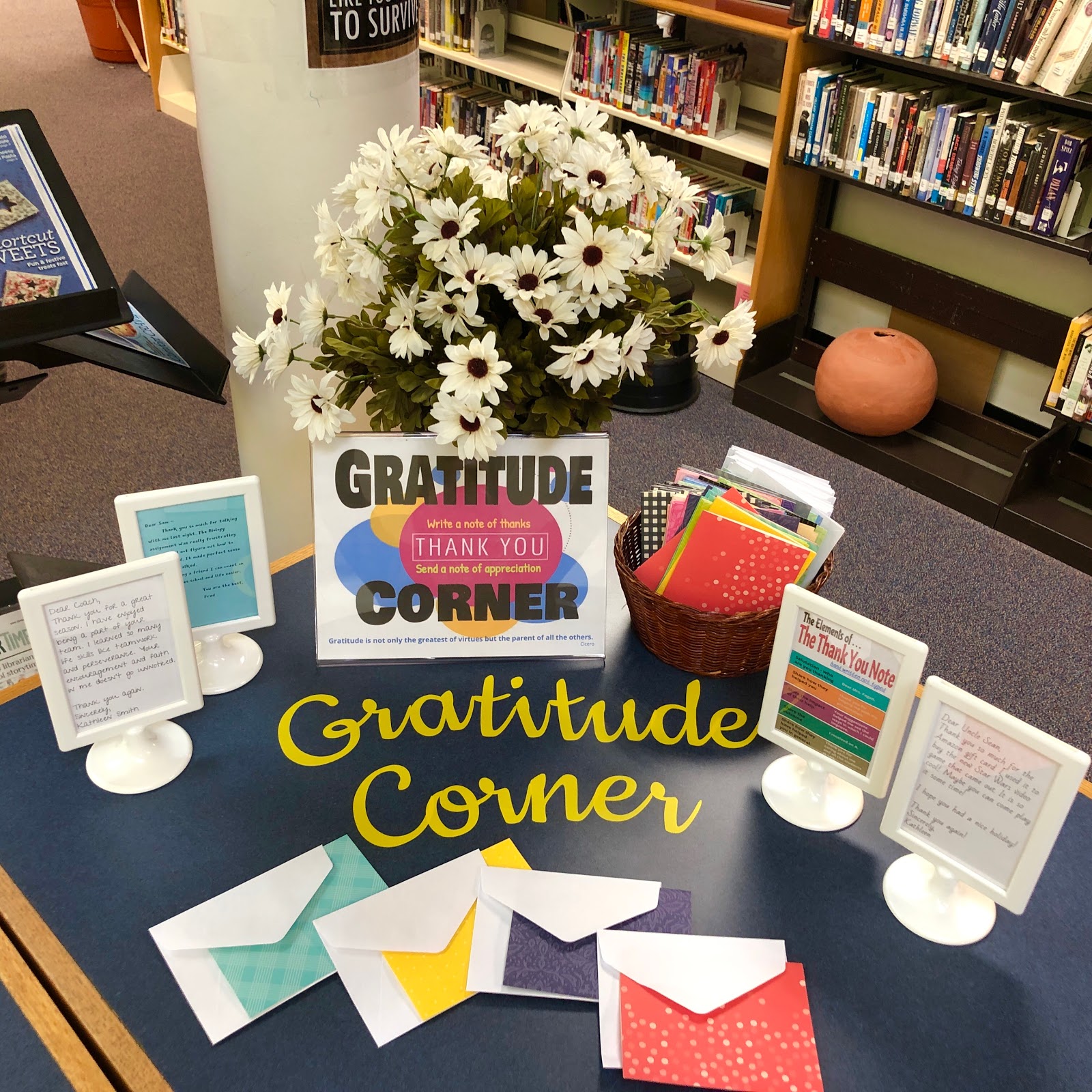 Library Gratitude Corner