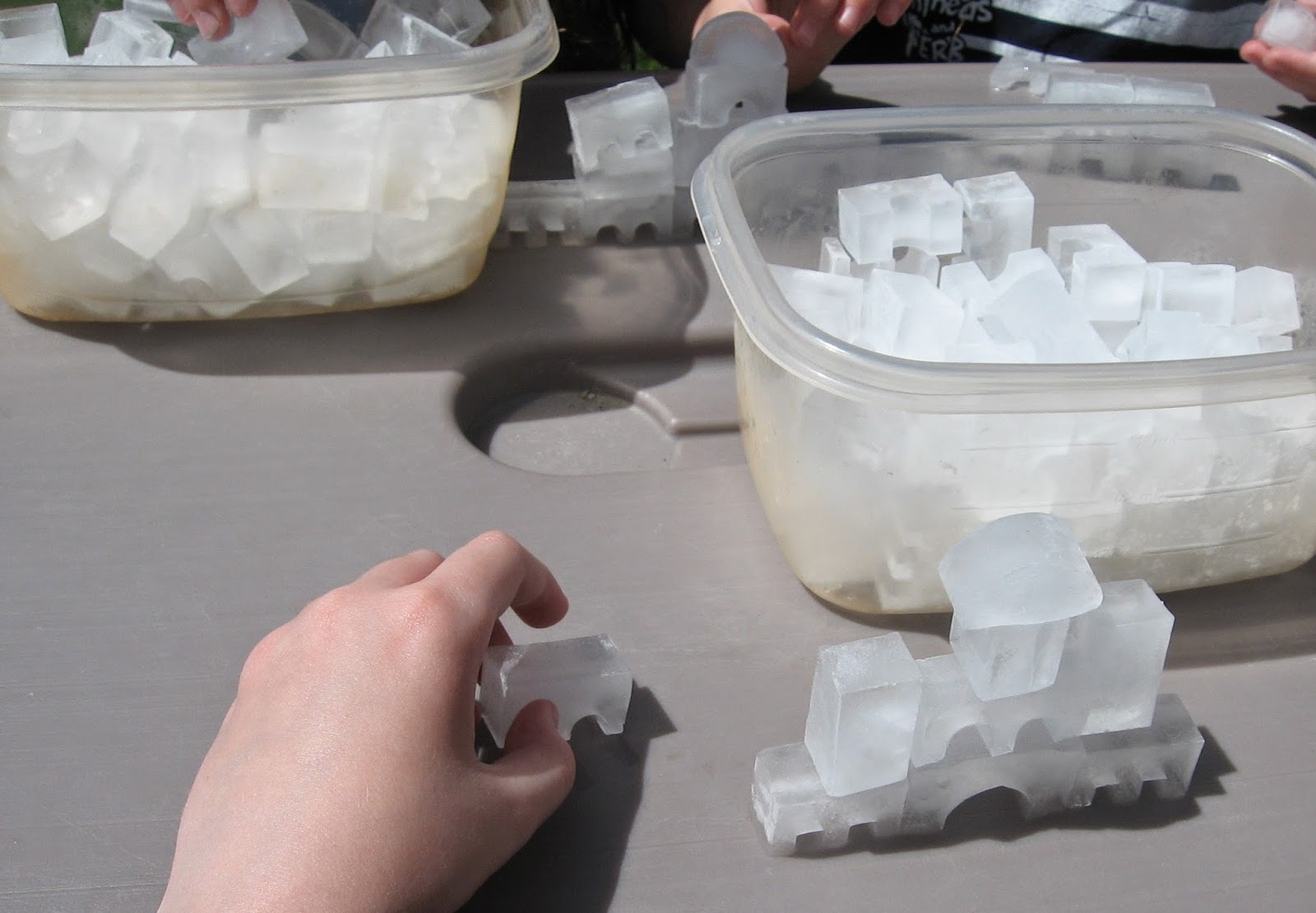 Almost Unschoolers: Summer Fun 2014 - Ice Castle Challenge