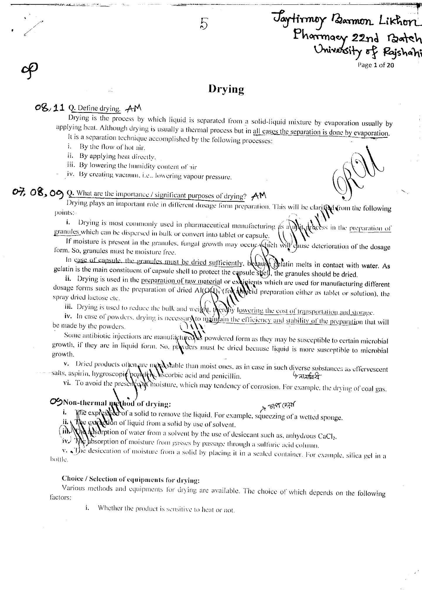 Essential Pharma Documents: Pharmaceutical Engineering Notes