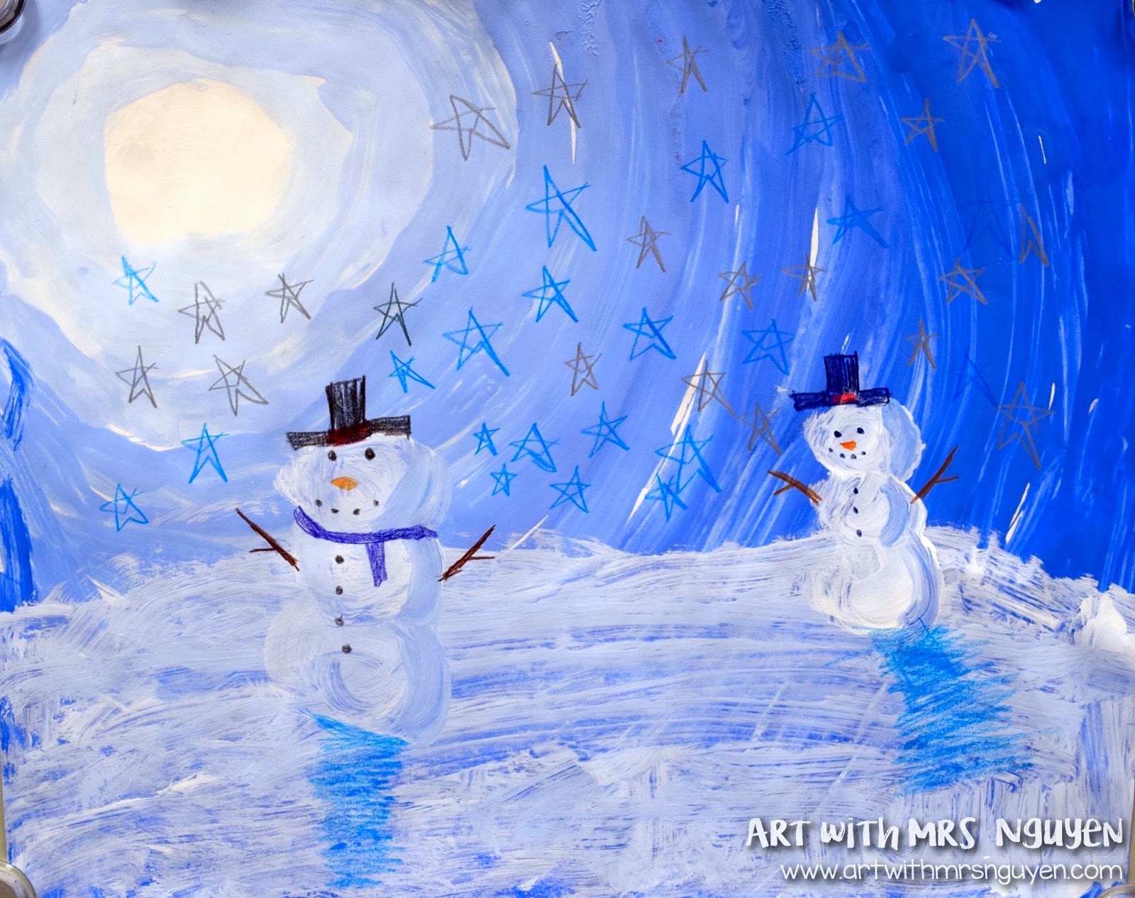 Some More Snowmen (2nd) | Art with Mrs. Nguyen