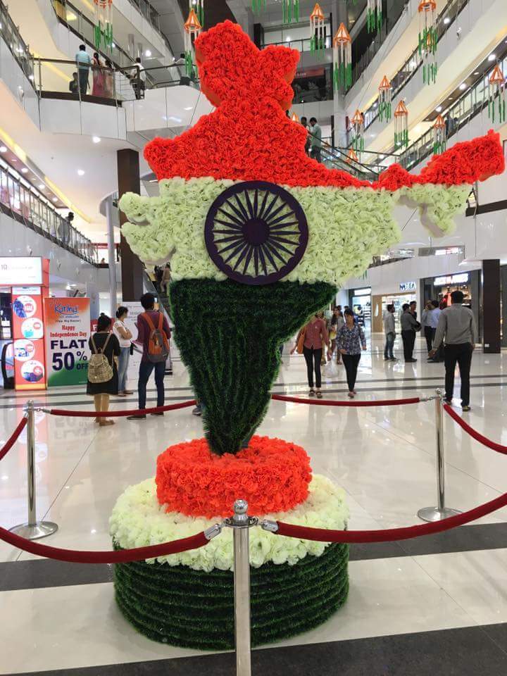 TELUGU WEB WORLD: INDIA MAP WITH FLOWERS