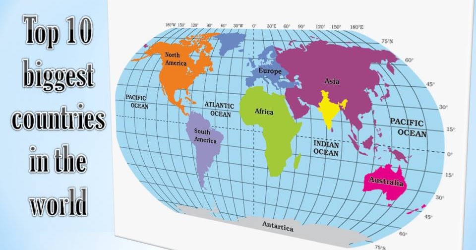 Top 10 Biggest countries in the world - KenFocal