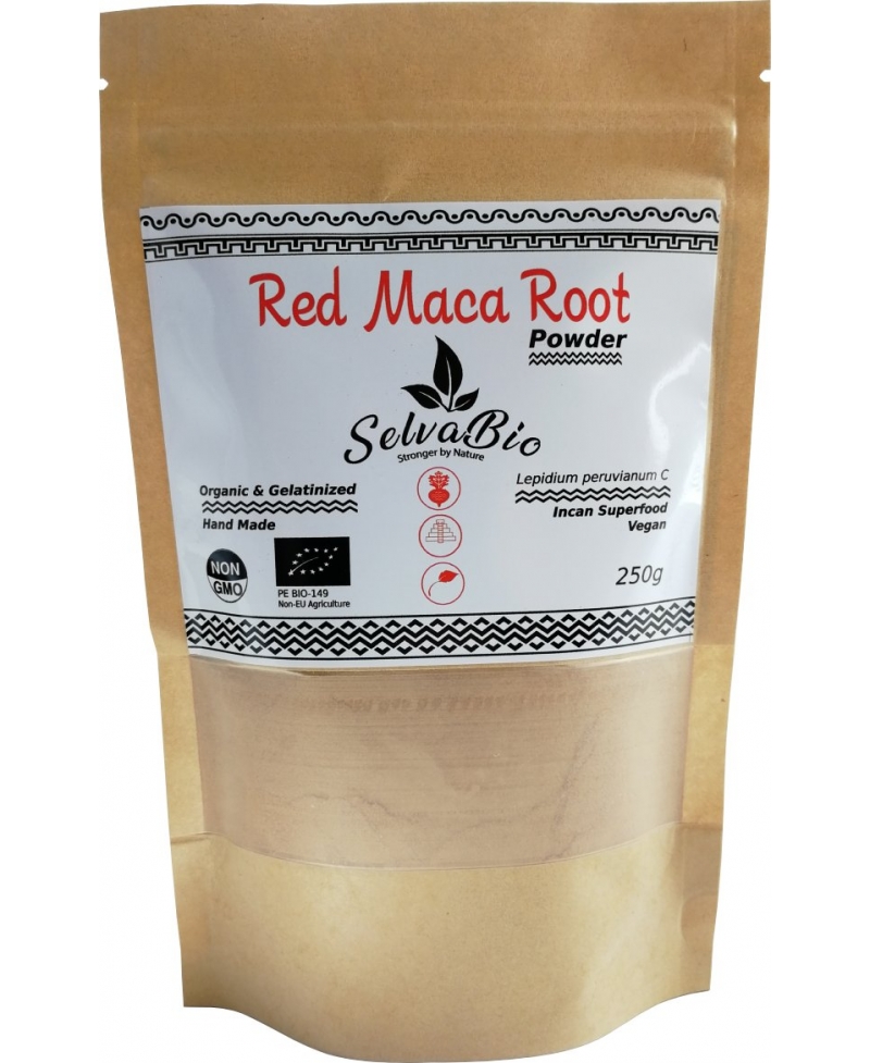 SelvaBIO: Organic Red Maca Root Powder – Enhancing Your Sexual Vitality