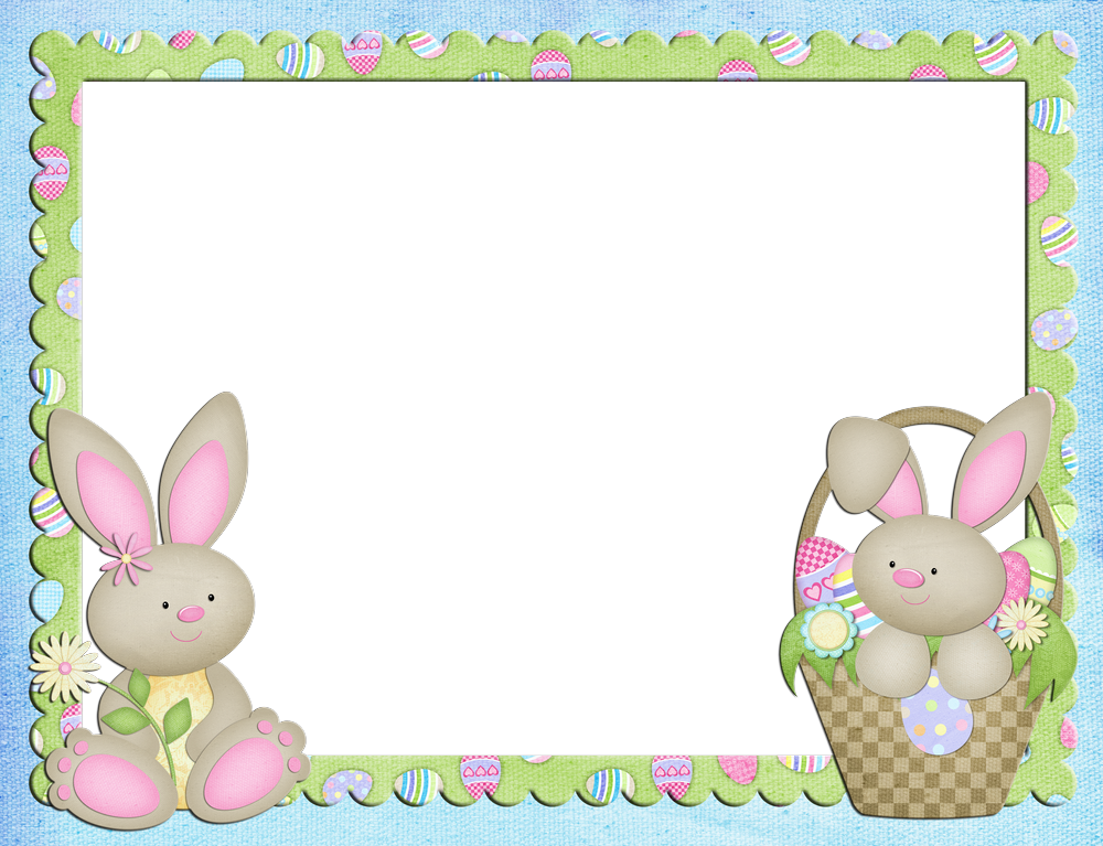 Marcos de Fotos Happy Easter. Conejo de Pascua Semana Santa en png ...
