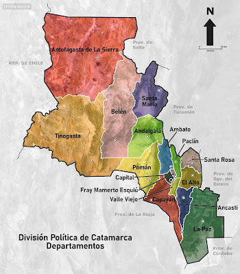 Geografía de Catamarca: División Política de Catamarca