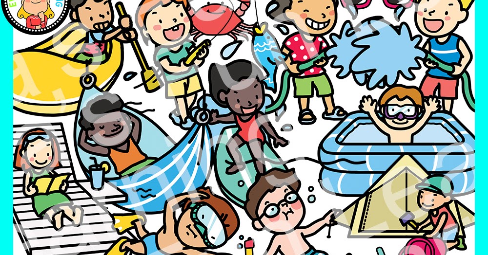 summer activity clip art