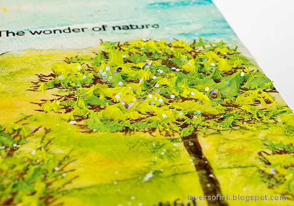 Layers of ink: Spring Canvas Mixed Media Tutorial