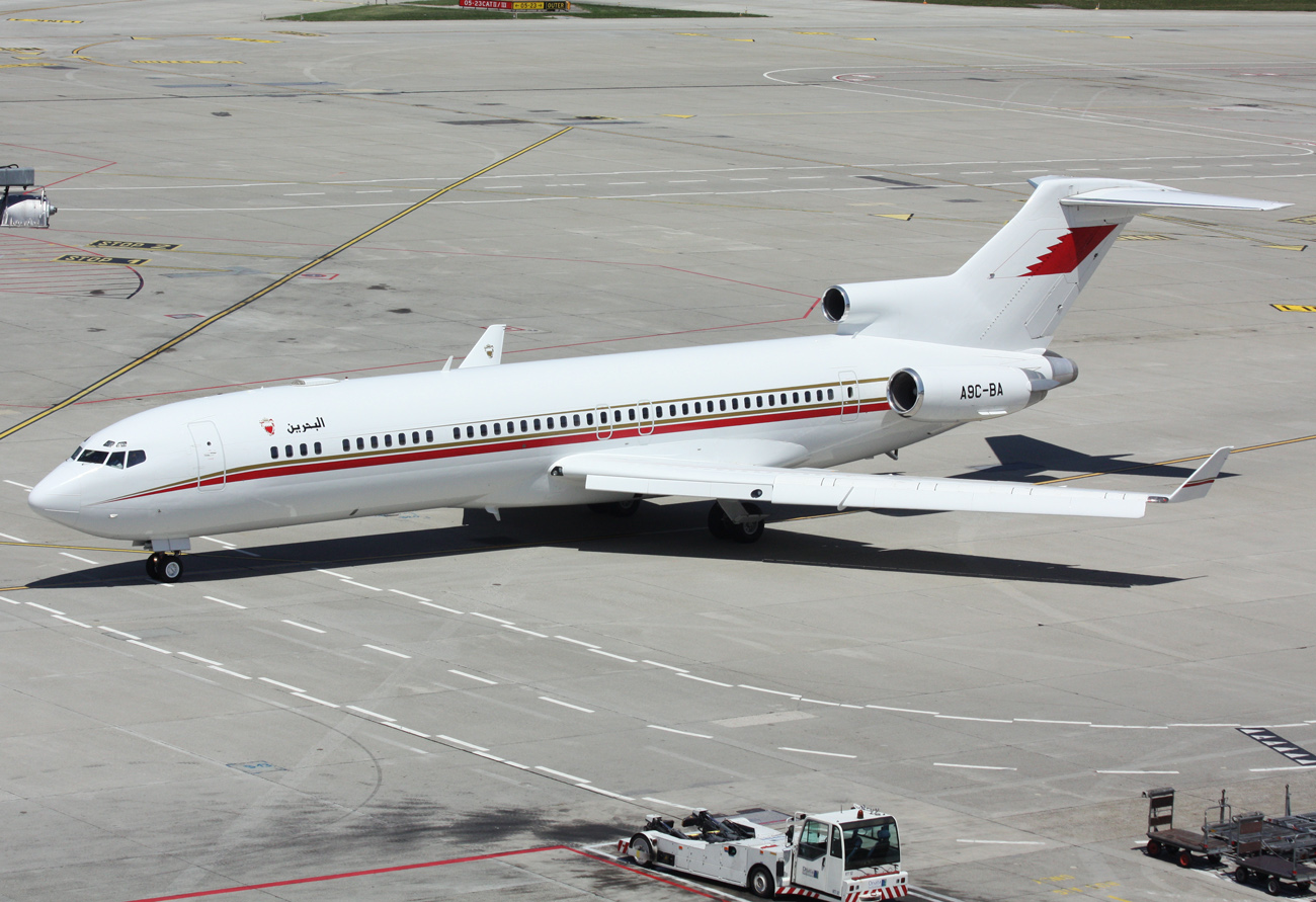 Geneva Spotting: GVA 03/07/2011. Boeing 727-2M7(W) A9C-BA Bahrein ...