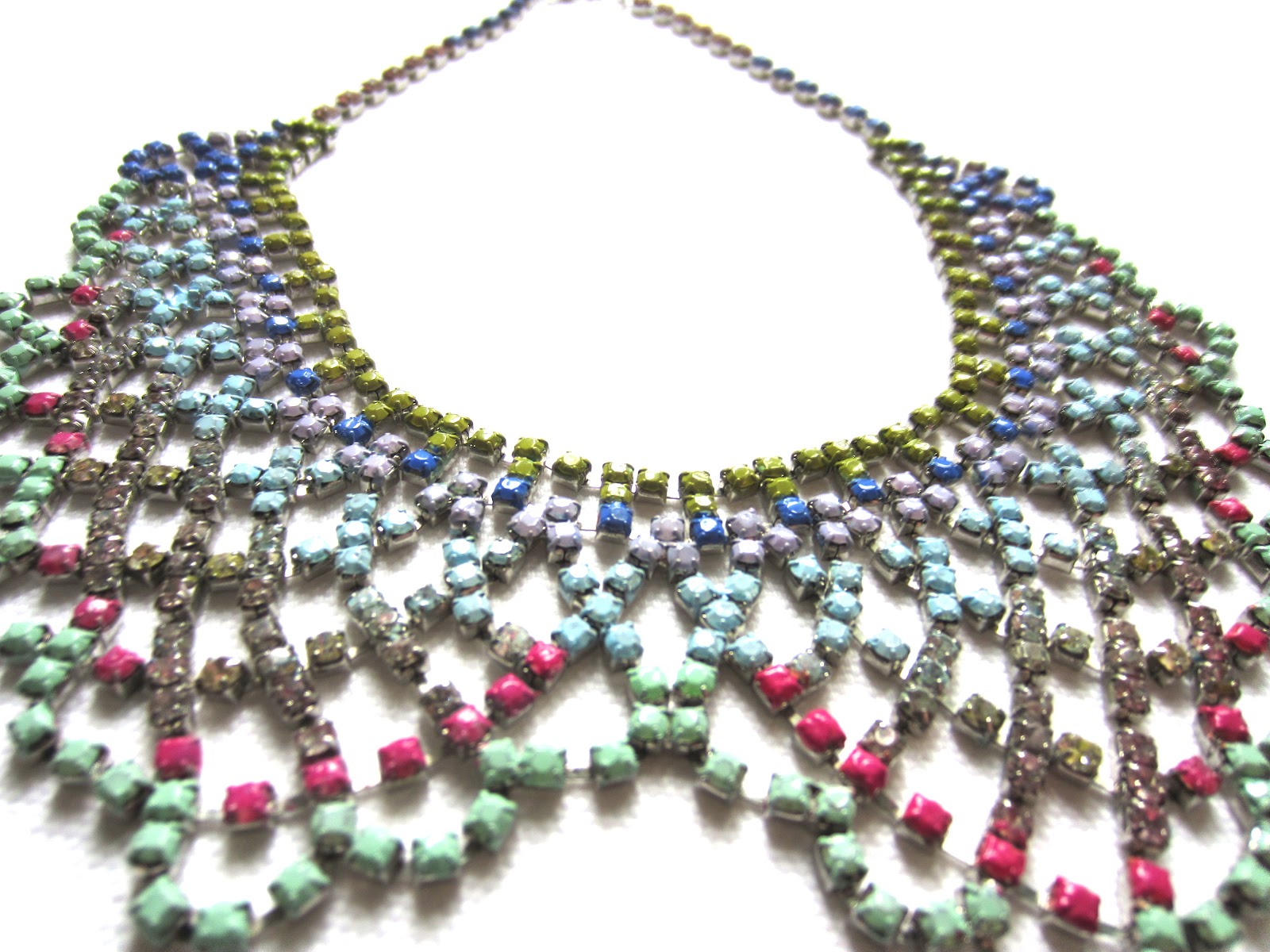 Fashion After Breakfast: DIY Pastel Collar Necklace