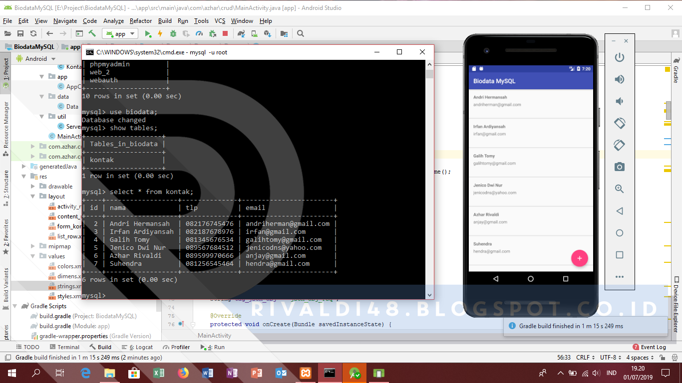 Membuat Aplikasi Android Crud Menggunakan Database Mysql Dengan Library Volley Rivaldi 48