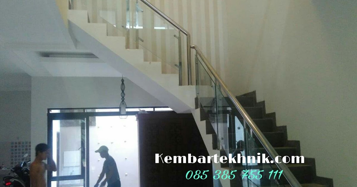 Railling dan Balkon Stainless - Contoh Gambar Relling Kaca Tempered
