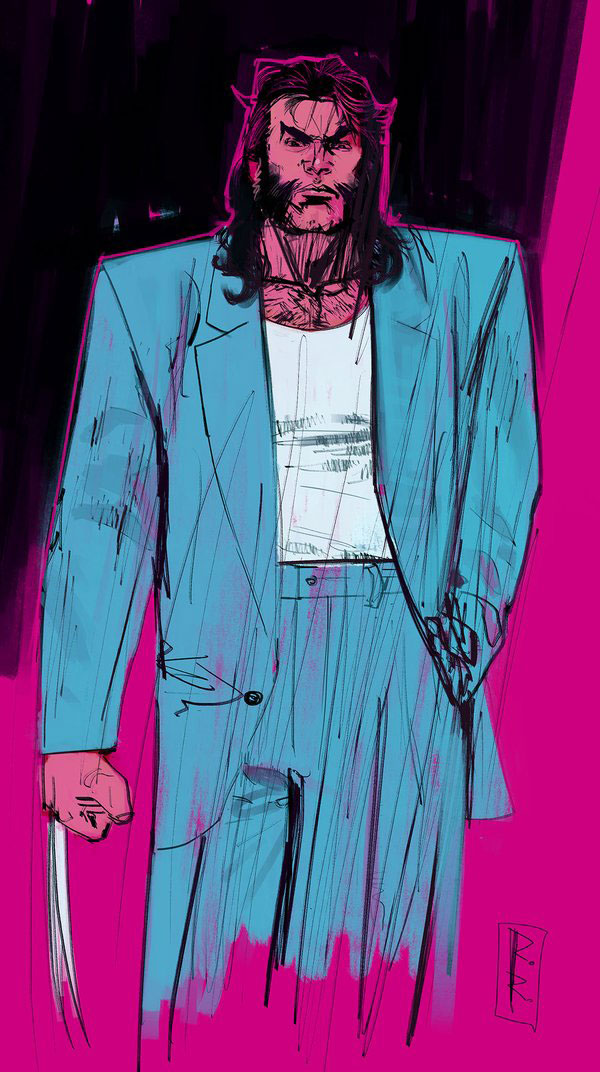 #80sXmen - X-Men Re-Drawn in 80s Fashions