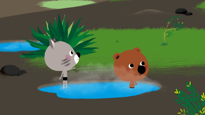 Shirtless Drawn Cartoon Boys: Mouk and Chavapa