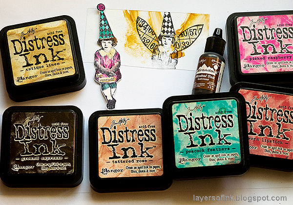 Layers of ink: Dance in the rain tutorial