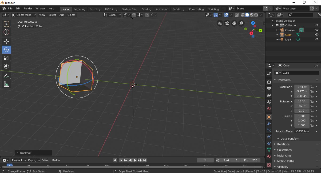 Tutorial Blender #01 - Standard Mesh