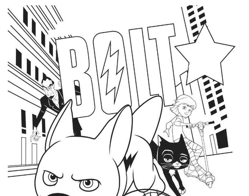 Bolt Coloring Pages - Fun Coloring