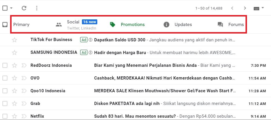 PENGATURAN LABEL, KATEGORI DAN FILTER PADA EMAIL GMAIL | HIPPER Indonesia