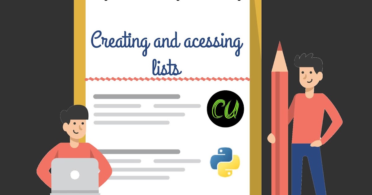Creating And Accessing Lists With Python Programing Coderzunited
