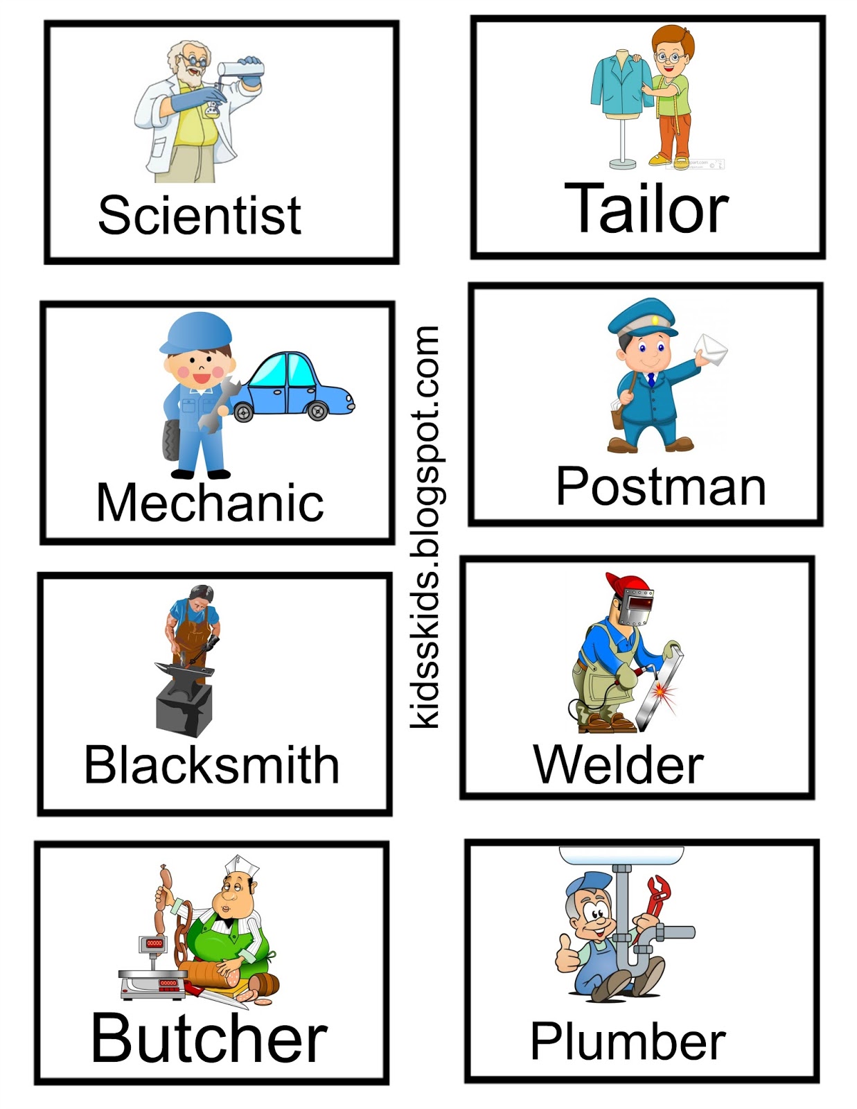 Occupation Flash Cards Printable occupation-flash-cards-printable