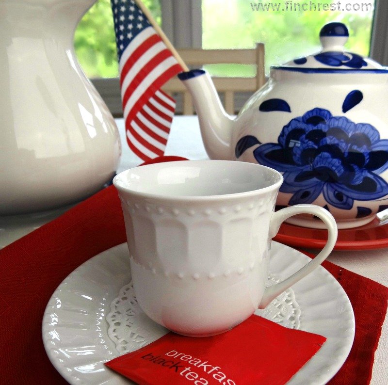 The Nest at Finch Rest: July 4th Tea for One