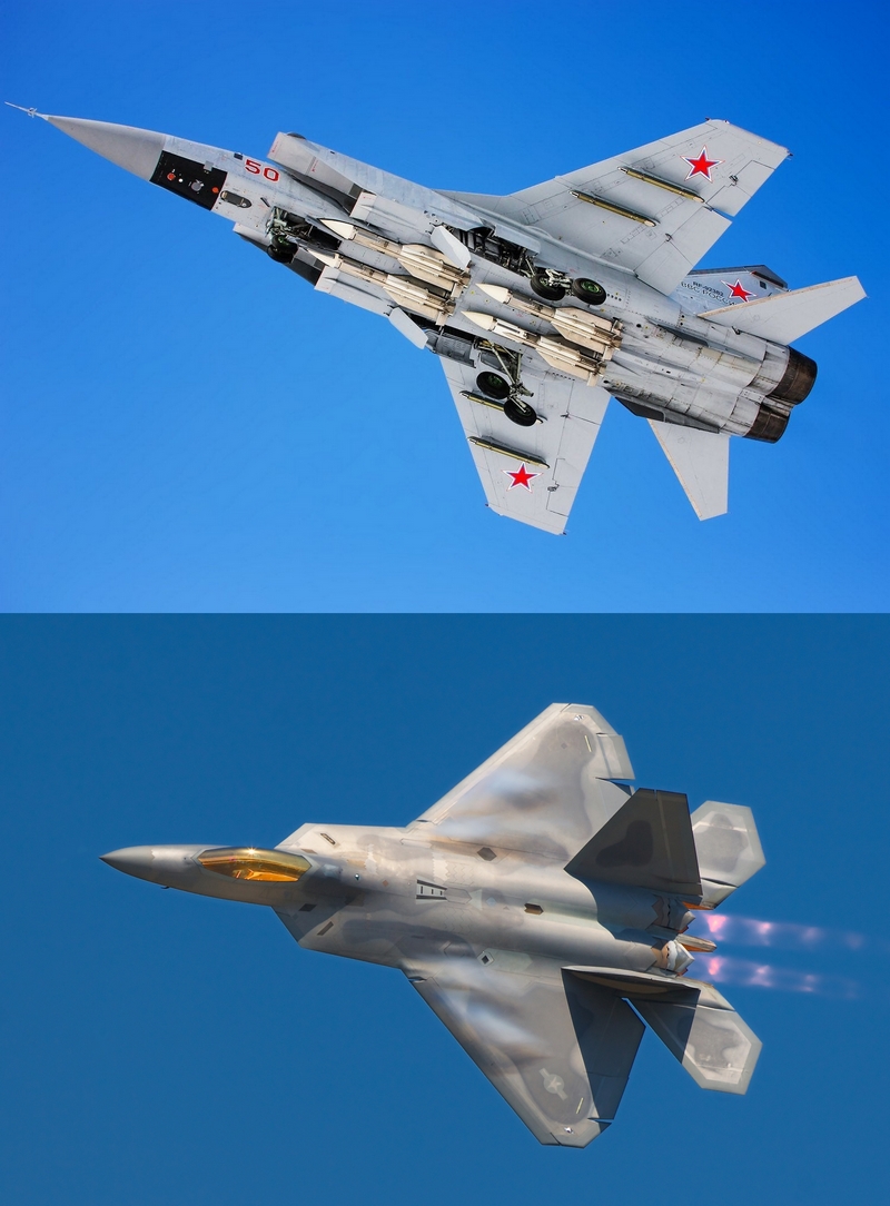 desarrollo defensa y tecnologia belica: MiG-31BSM Foxhound contra F-22 ...
