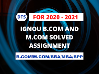 ECO - 02: ACCOUNTANCY - 1 | IGNOU SOLVED ASSIGNMENT 2020 - 21 | B.COM ...