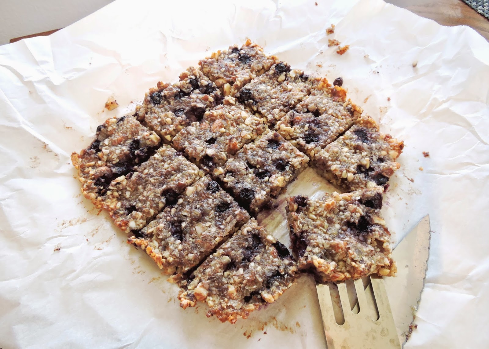 Just Jessie B: Baked Blueberry Nut Bars