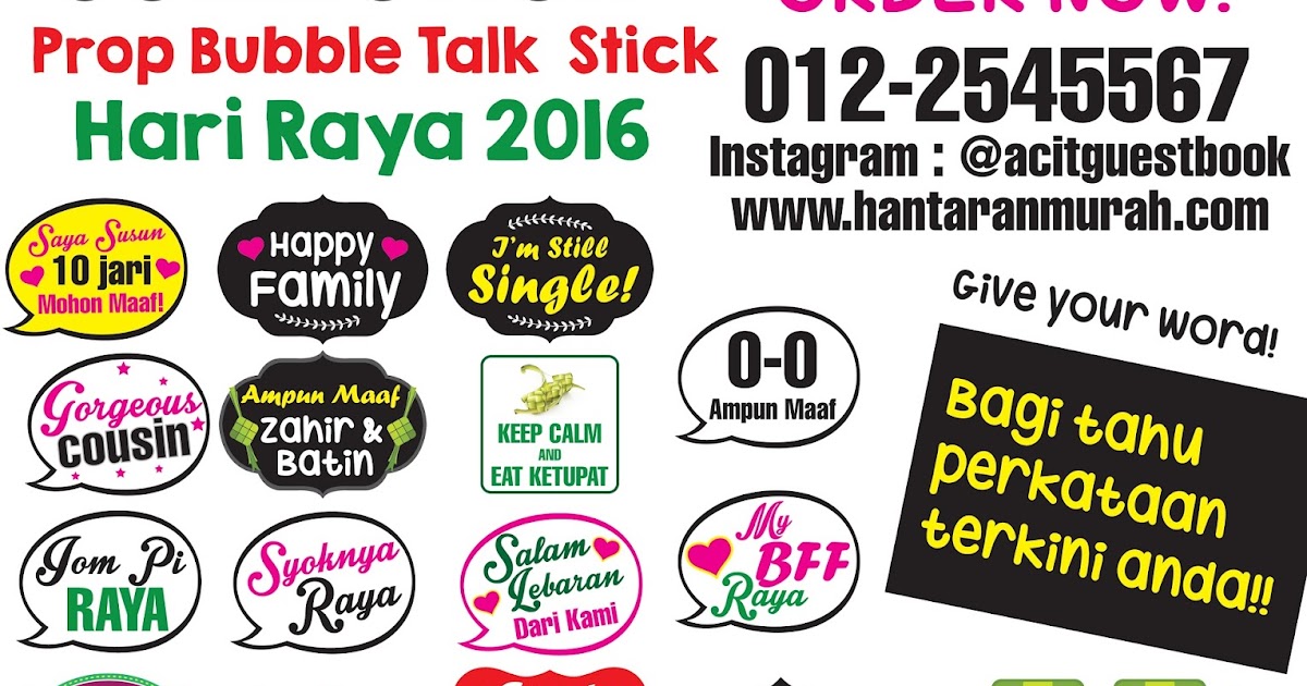 hari raya photo booth props